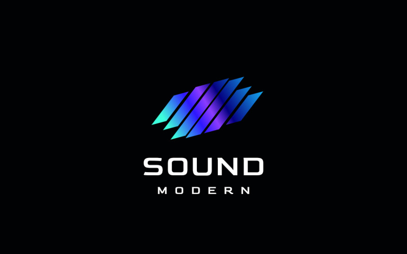 Dynamic Sound Gradient Soul Logo #245086 - TemplateMonster