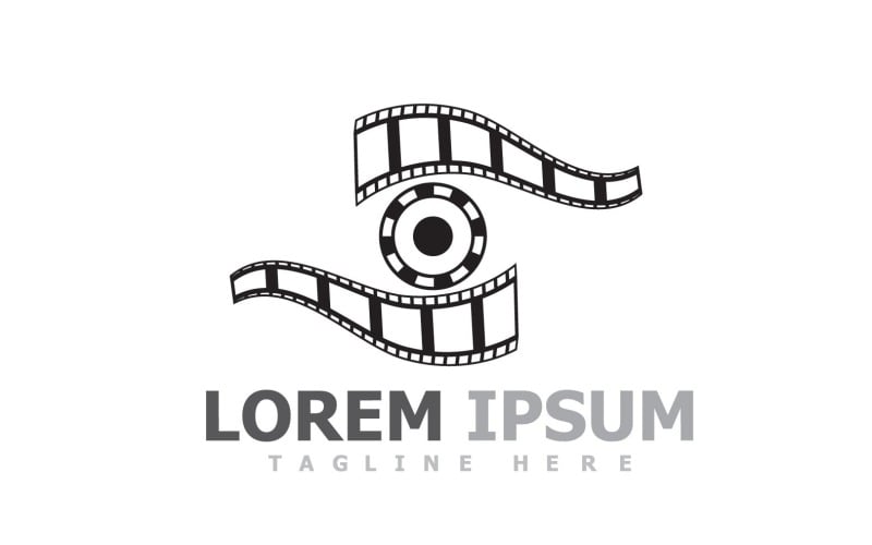 Modèle de logo de pellicule de film V4 - TemplateMonster