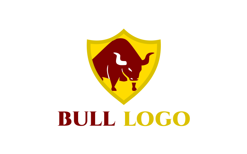 Bull Custom Design Logo Template #245305 - TemplateMonster