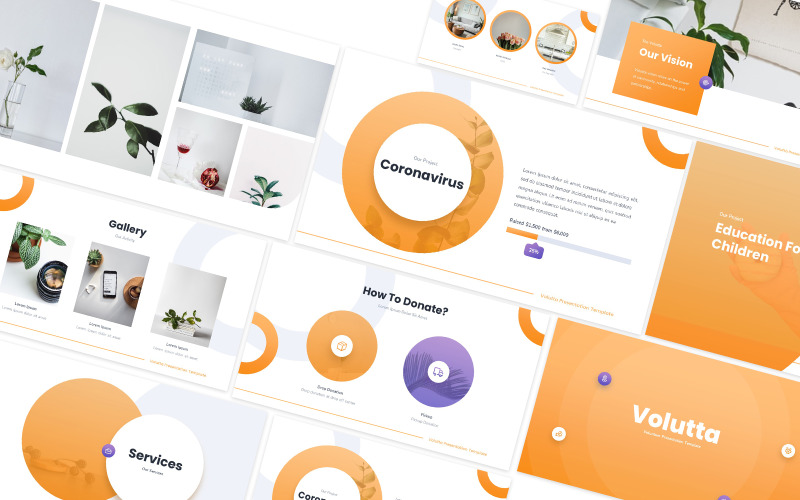 Modelo de Powerpoint Criativo Moderno Zenina