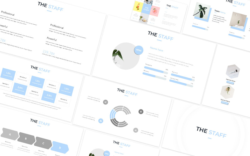 Il modello Powerpoint del personale #245613 - TemplateMonster