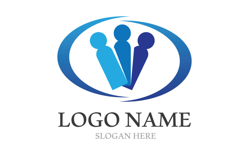 Eğitim İnsanlar Başarı Logo Vektör V7 - TemplateMonster