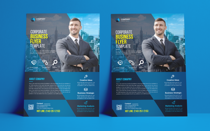 Company Project Business Flyer V.024 - TemplateMonster