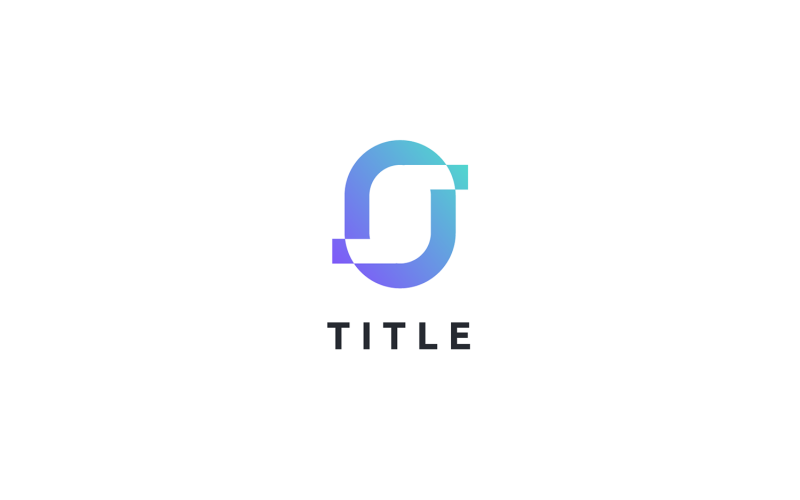 Vibrant Elemental S Tech Shade Monogram Logo