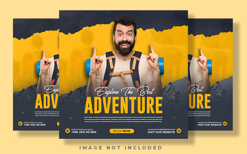 Travel And Adventure Social Media Post - TemplateMonster