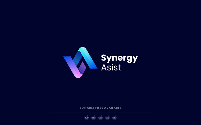 Abstract Synergy Gradient Logo #246303 - TemplateMonster