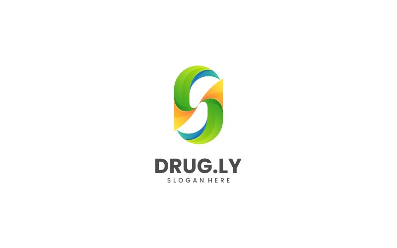 Logo coloré dégradé de drogue #246334 - TemplateMonster