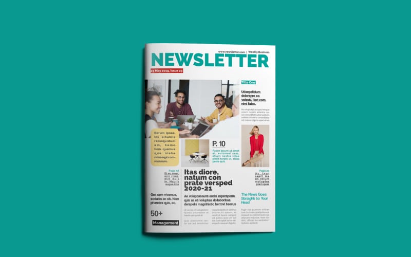 FREE Business Newsletter Magazine Templates - TemplateMonster