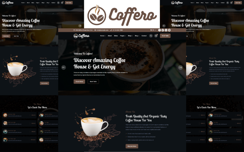 Coffero - Cafe And Coffee Shop HTML5 Template