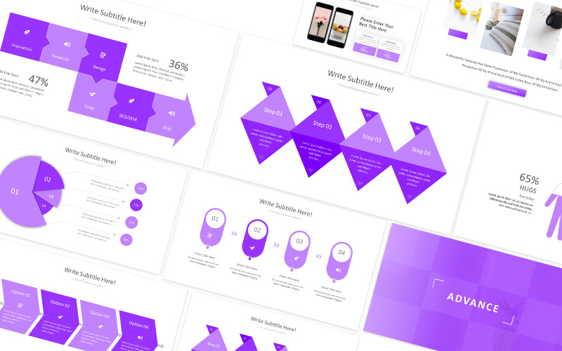 Modèle Powerpoint avancé créatif et moderne - TemplateMonster