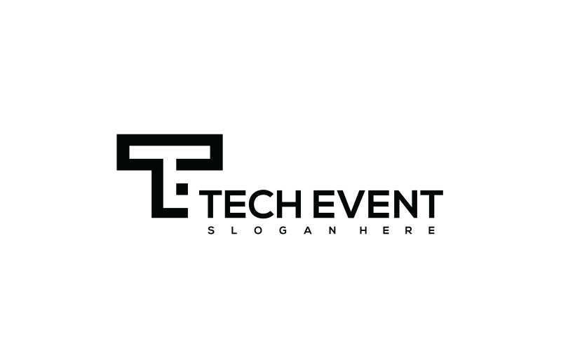 Tech Event Logo | Letter TE Logo #246916 - TemplateMonster