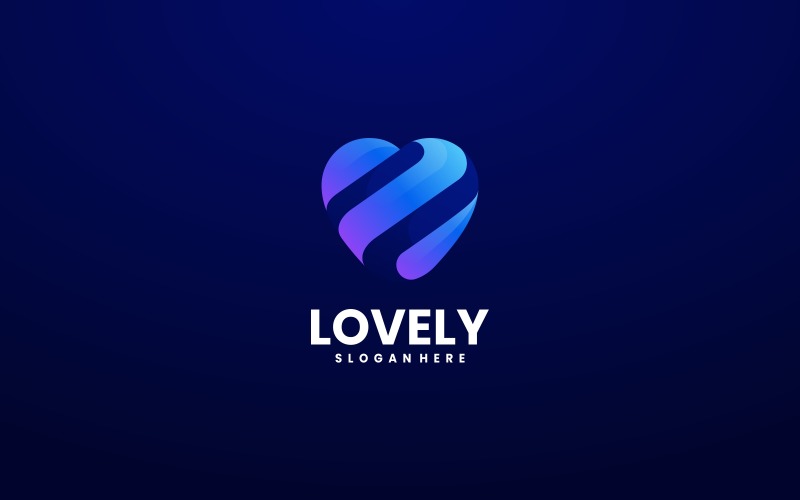 Lovely Gradient Color Logo Template #247145 - TemplateMonster