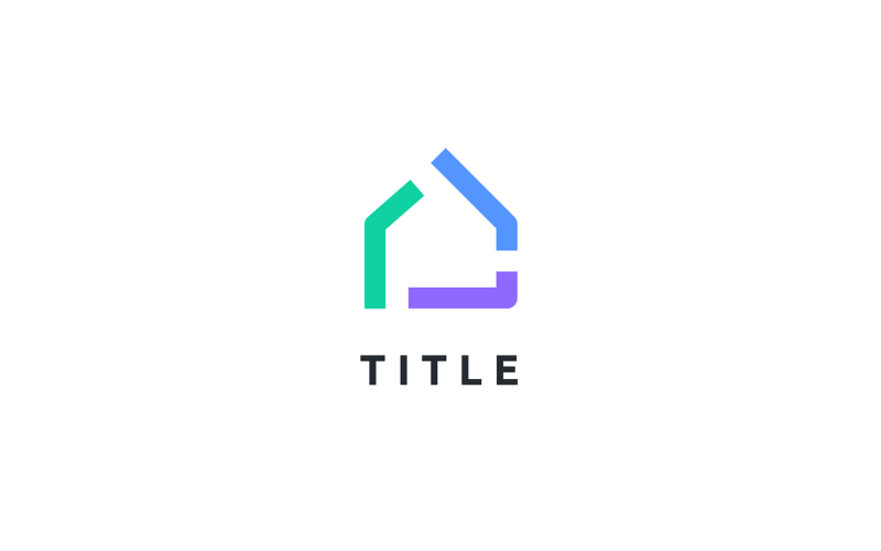 Elegant Minimal Elemental House Home App Logo