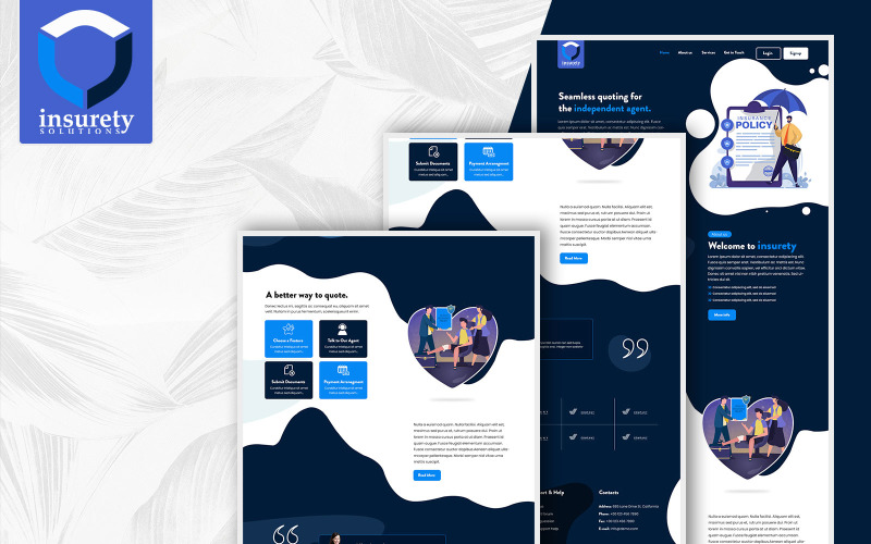 Insurety Solutions PSD Fresh Website Template
