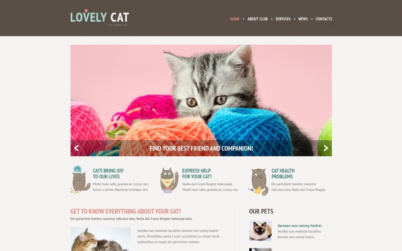 46+ Free Animals and Pets HTML Website Templates - TemplateMonster