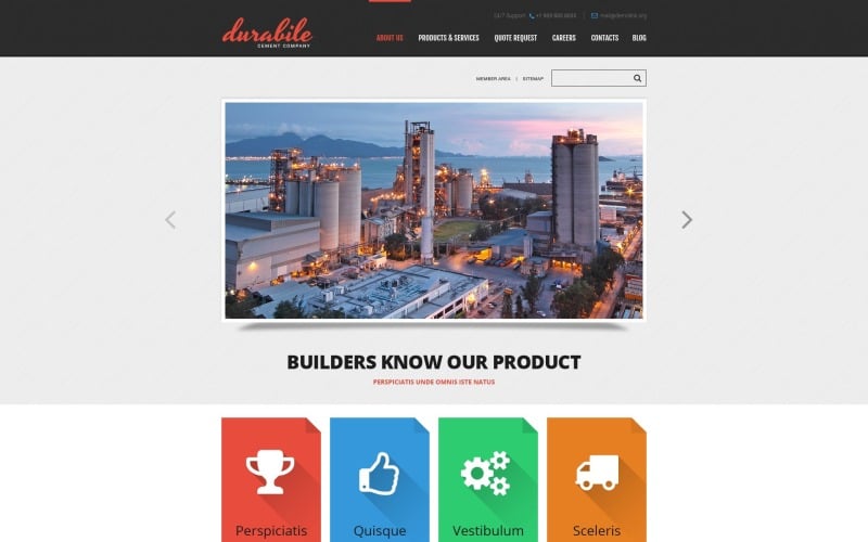 33+ Free Industrial HTML Website Templates - TemplateMonster