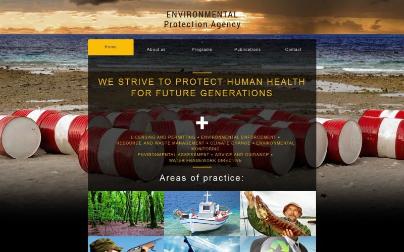 Free Environmental Website Templates - 13 Best Eco Friendly Web Themes