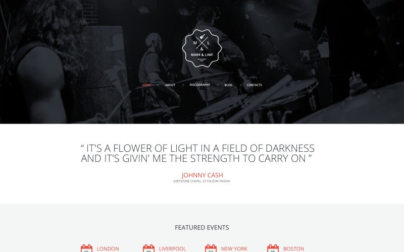 12+ Free Music HTML Website Templates - TemplateMonster