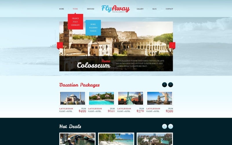 Free Travel Website Templates - 49 Best Tours and Travels Web Themes