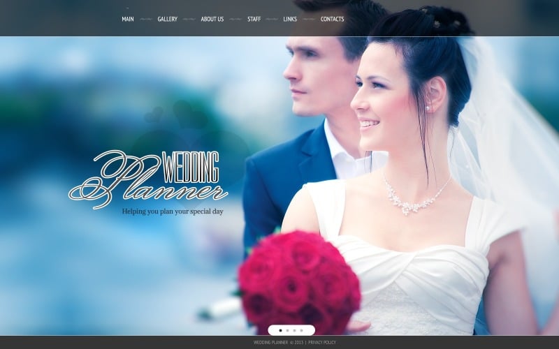 5+ Free Wedding Planner HTML Website Templates - TemplateMonster