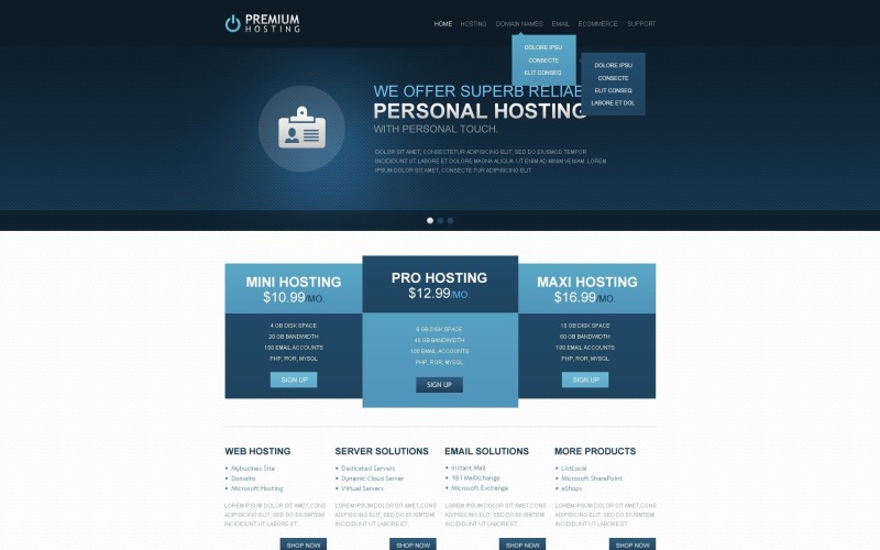 Kostenlose Hosting-Website-Vorlagen – 15 beste Webhosting-Webthemen