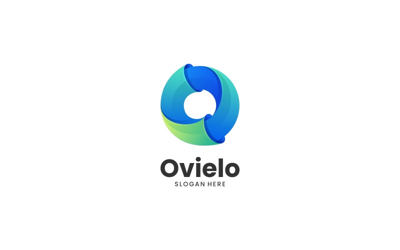 Letter O Color Gradient Logo #249086 - TemplateMonster
