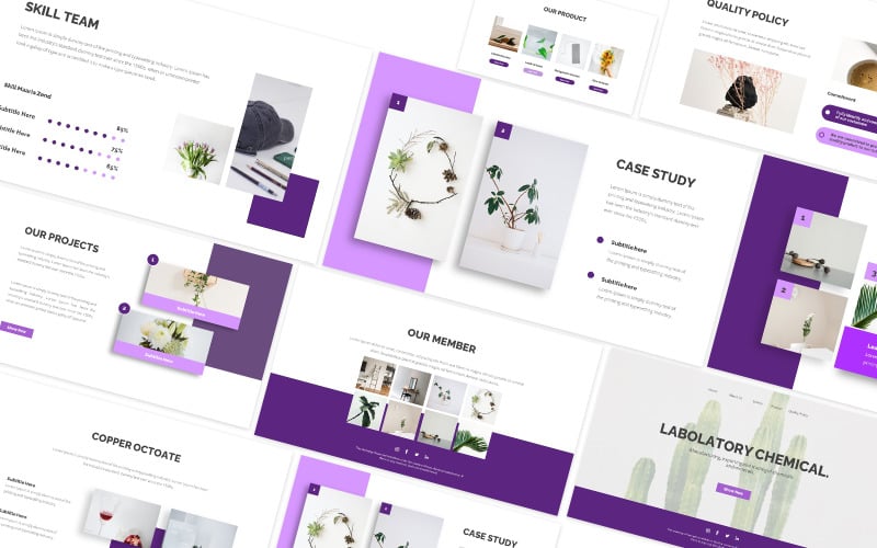 Chemical Laboratory Powerpoint Template - TemplateMonster