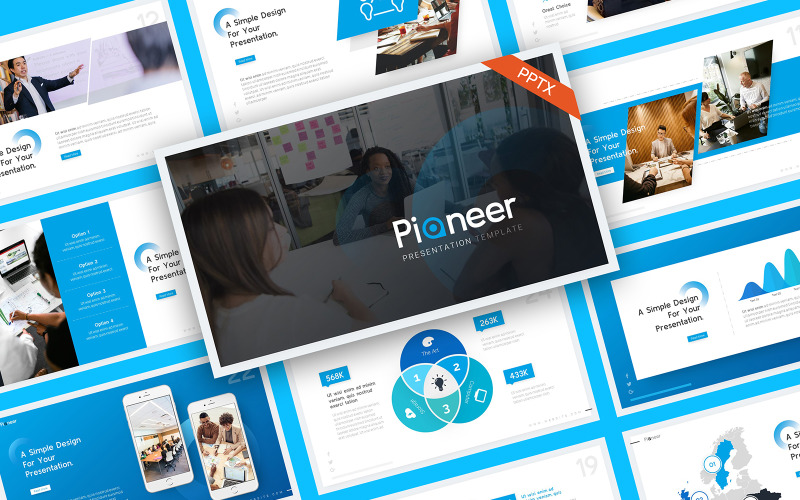 Pioneer Multipurpose PowerPoint Template - TemplateMonster