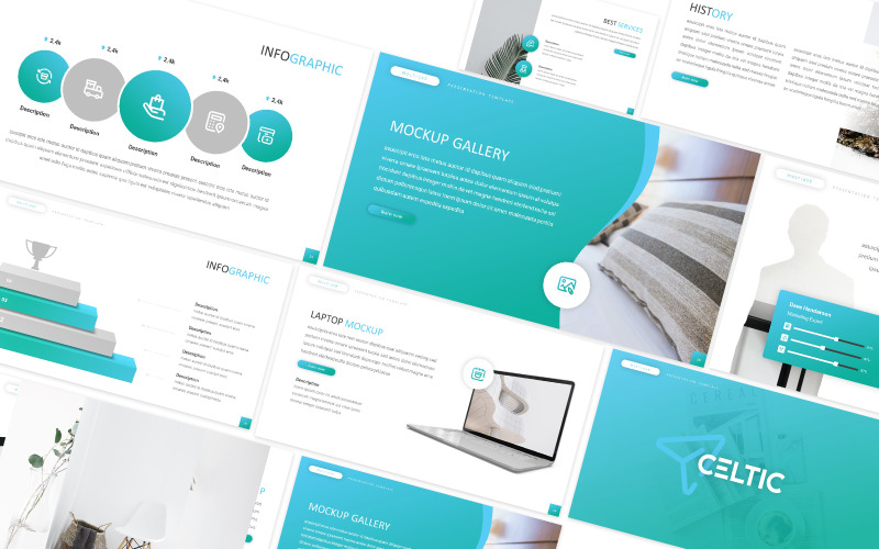 Plantilla de PowerPoint multipropósito celta