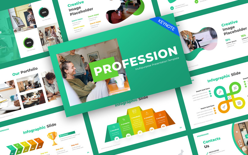 Stack - Multipurpose Pitch Deck Keynote Template