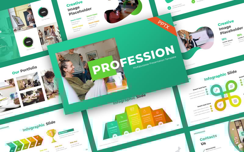 Profession Multipurpose PowerPoint Template - TemplateMonster