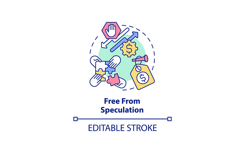 Free From Speculation Concept Icon #249434 - TemplateMonster