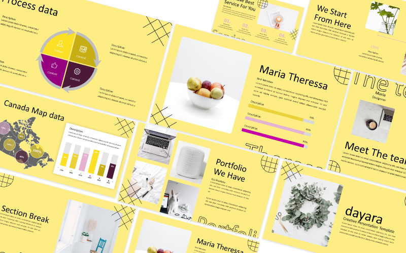 Dayara Creative Google Slides Template Templatemonster