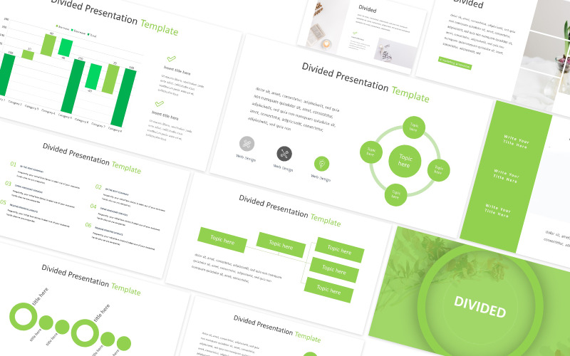 Divided Powerpoint Template #249816 - TemplateMonster