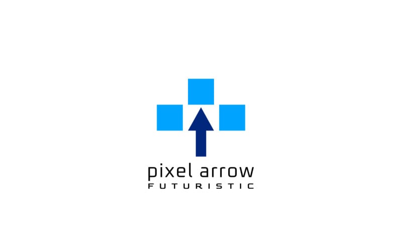 Pixel Arrow Square Navigation Logo #249968 - TemplateMonster