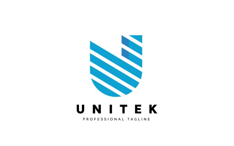 Modèle de logo Unitek U Letter #250025 - TemplateMonster