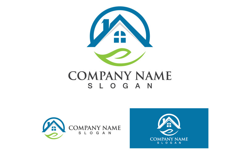 Ev Ve Ev Bina Logo Ve Sembol Vektör V1 - TemplateMonster