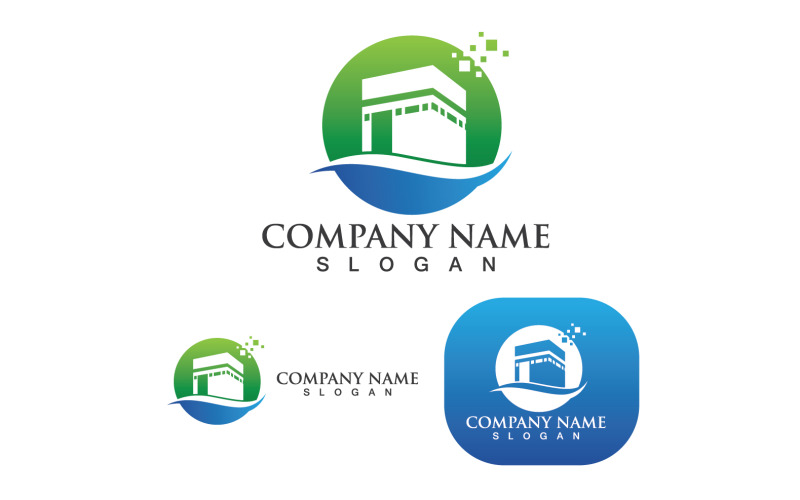 Kaaba Vector Logo And Template Design V10 - TemplateMonster