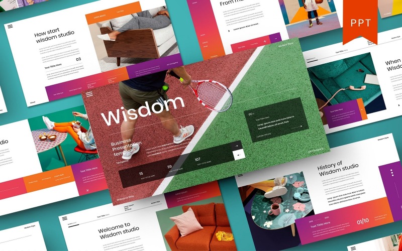 Wisdom – Business PowerPoint Template - TemplateMonster