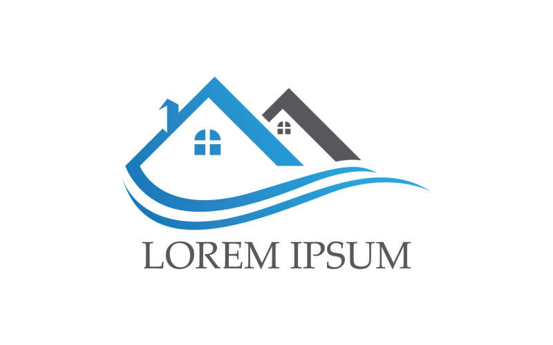 Home House Building Logo Vector V7 #250692 - TemplateMonster