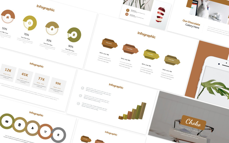Sweet Shop PowerPoint-mallar - PPT & PPTX-teman för dessertpresentationer