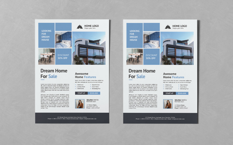 Dream Home Real Estate Flyer Templates - TemplateMonster