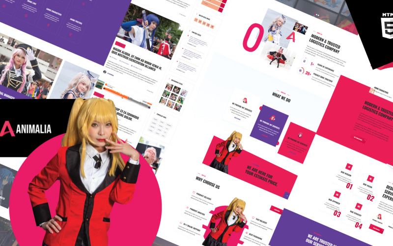 Modelli di siti web di anime - 19 migliori temi web di manga