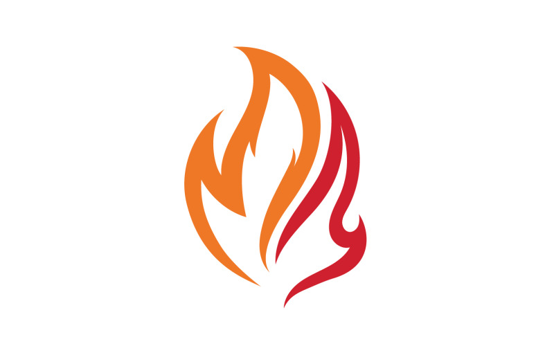 Fire And Flame Icon Gas Logo Vector V1 - TemplateMonster