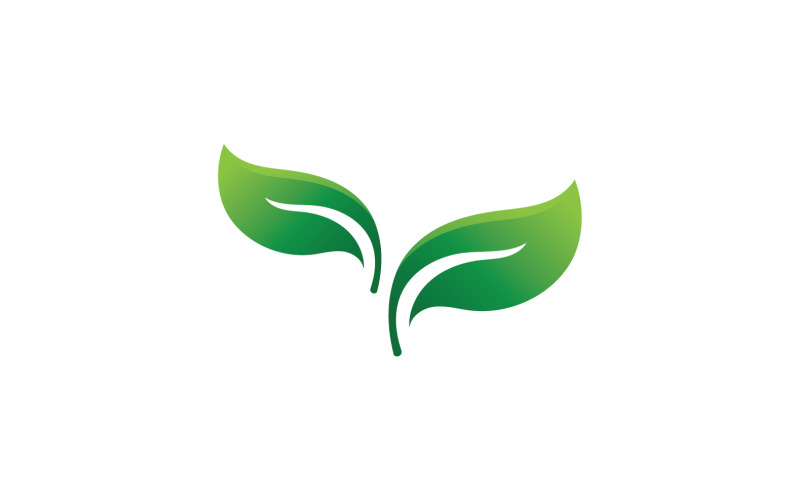 Eco Leaf Green Energy Logo Vector V27 - TemplateMonster