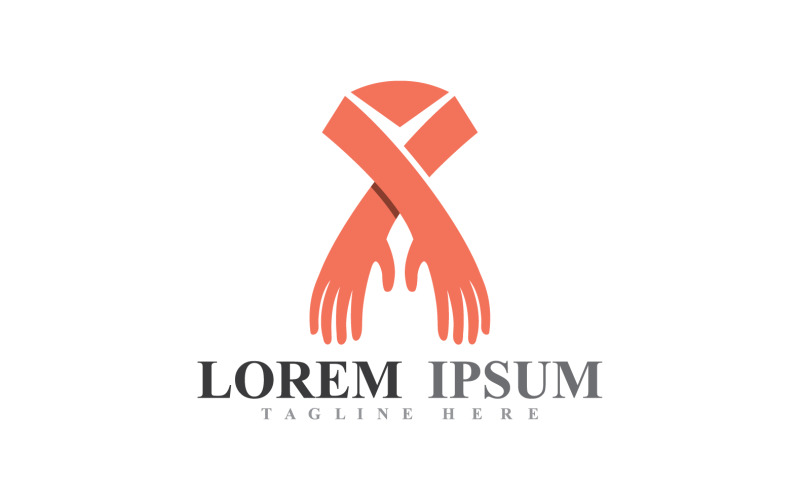 Péče o ruce Nápověda Logo A Symbol Vector V1