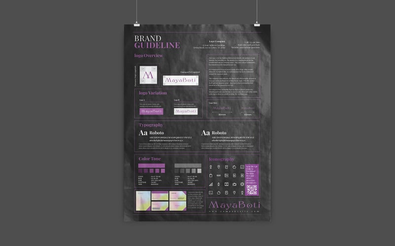 A3 Brand Guideline poster Design #251364 - TemplateMonster