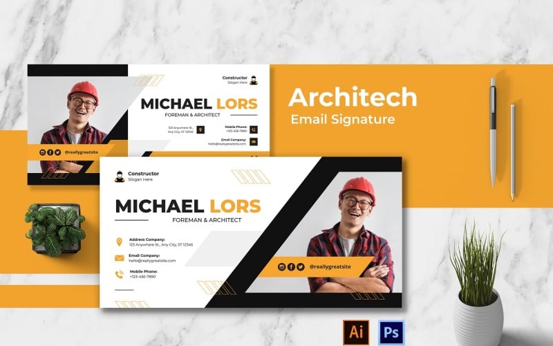 Great Architech Email Signature #252156 - TemplateMonster