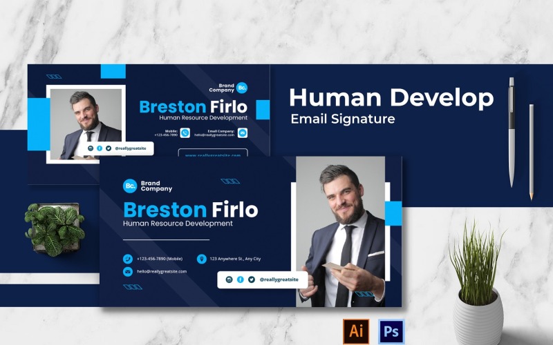 Human Resource Development Email Signature - TemplateMonster