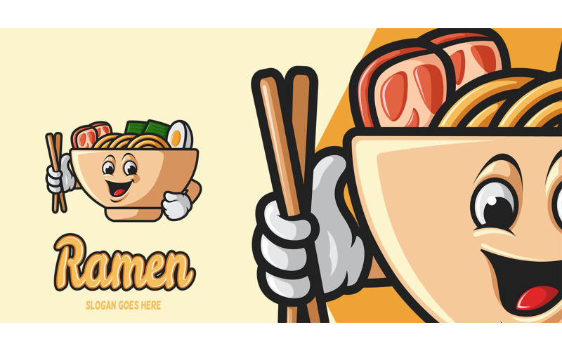 Ramen Maskot Logosu - Ramen Maskot Logosu - TemplateMonster